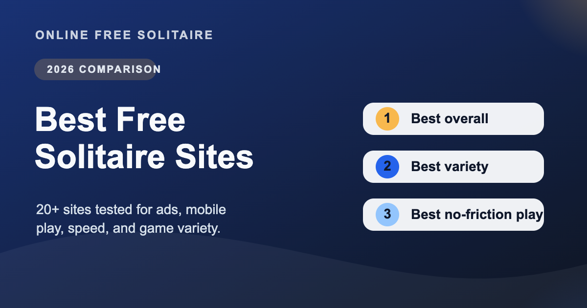 10 Best Free Online Solitaire Websites in 2026 (No Download Required)